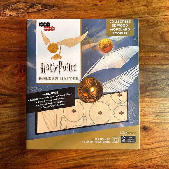 Disney | Toys | New Incredibuilds Harry Potter Golden Snitch 3d Wood ...